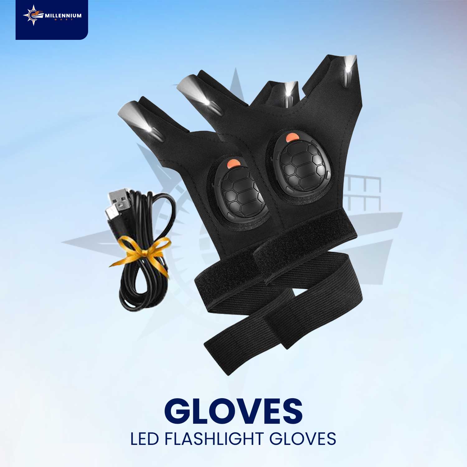 LED Flashlight Gloves – Free Delivery – Millennium Mart
